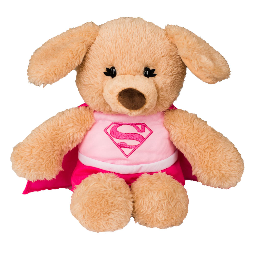 Embroidered Supergirl Plush Dog | 800Bear.com
