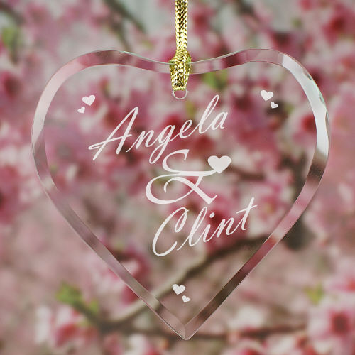 Engraved Couples Heart Suncatcher | 800Bear.com